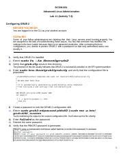 Lab 11 Lesson 7 Managing The Linux Boot Process Activity 7 5 1 Docx
