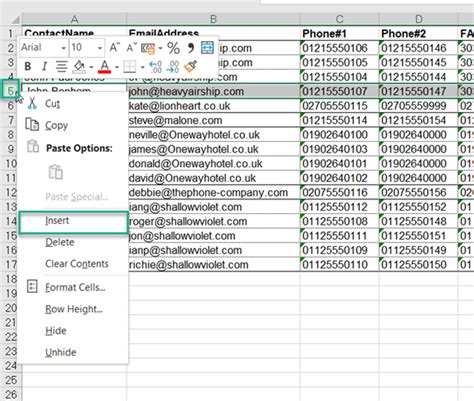 Insert Blank Rows In Excel Universal Solutions Business