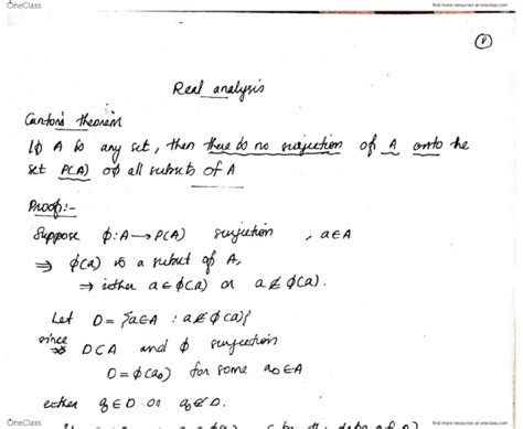 Master Of Science Lecture Real Analysis Notes Oneclass