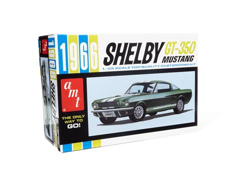 Amt 1966 Shelby Mustang Gt 350 125 Scale Model Kit Auto World Store