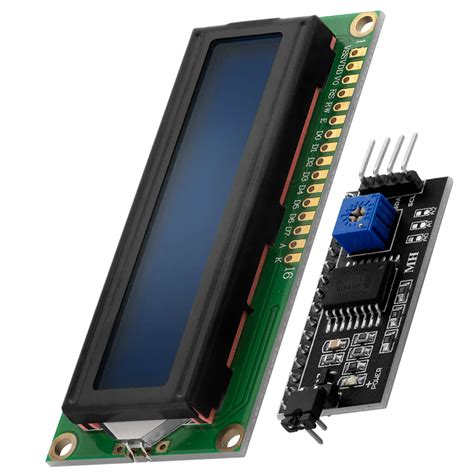 hd44780 1602 lcd module display bundle with i2c interface 2x16