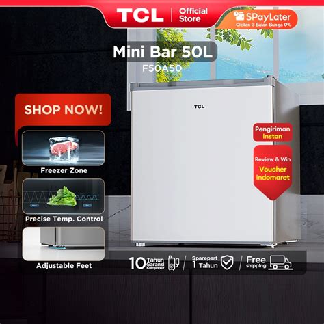 Jual [pengiriman Instant] Tcl Kulkas Mini Bar Refrigerator