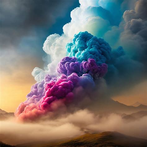 Colorful Clouds Stock Illustration Illustration Of Merging 359777682
