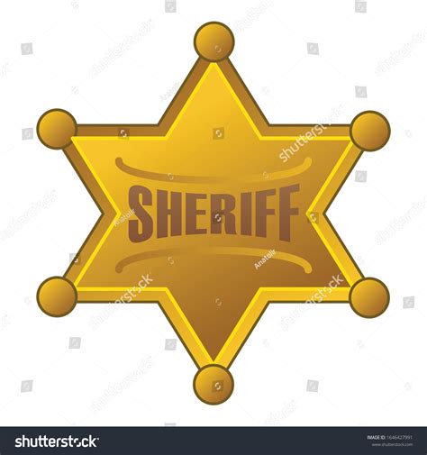 sheriff star icon cartoon sheriff star stock vector royalty free 1646427991 shutterstock