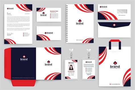 Stationery Template Design 50367124 Vector Art At Vecteezy