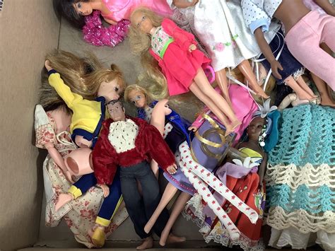 Lot Vintage Dolls Barbie Tanline Products