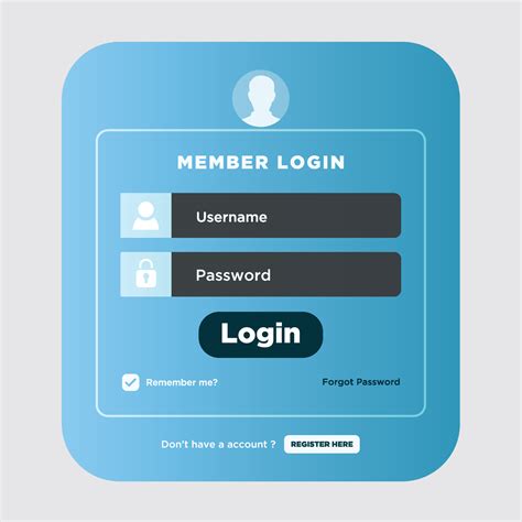 Login Form Vector Design Color From Uniqe Collection Illustration