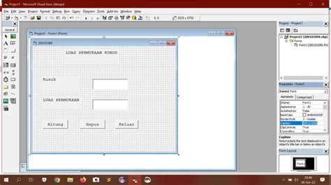 Contoh Pemograman Sederhana Visual Basic