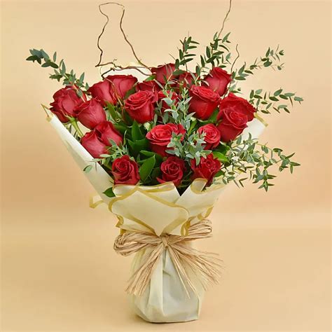 Bouquet Of 20 Red Roses Plantesae