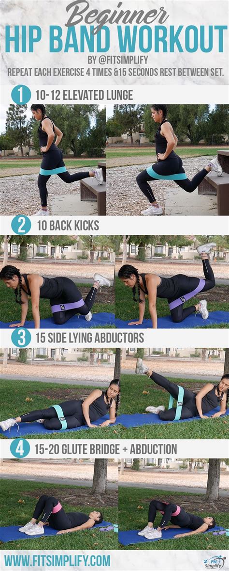 Fit Simplify Resistance Hip Bands 3 Pack Band Workout Exercise