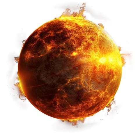 태양 행성 흰색 배경에 고립 프리미엄 사진