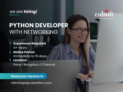 Calsoft On Linkedin Hiring Pythondeveloper Calsofthiring Punejobs
