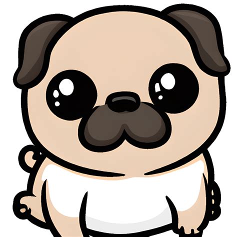 Pug Kawaii Chibi Graphic · Creative Fabrica