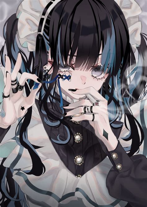 Emo Anime Girl Dark Anime Girl Anime Neko Chica Anime Manga Kawaii