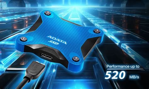 Adata Ssd External Sd620 512gb U32a Gen2 520460 Mbs Blue Sd620