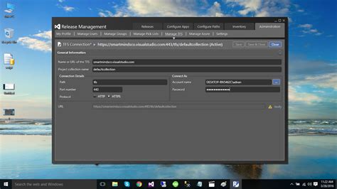 Tfs Can Not Connect Release Management Client To Visual Studio Team