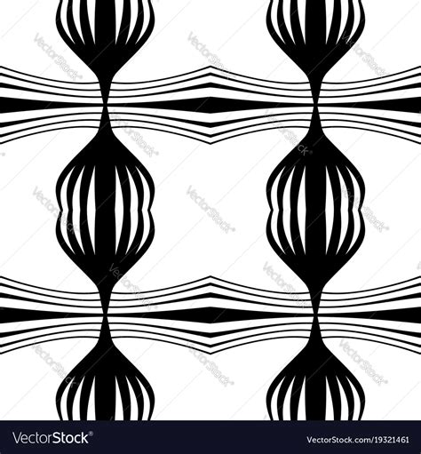 Design Seamless Monochrome Decorative Pattern Vector Image