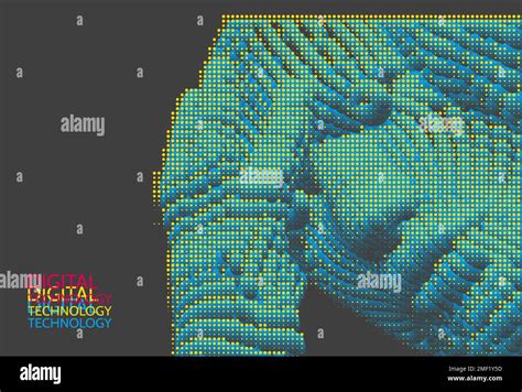 Man Is Thinking Artificial Intelligence Concept Digital Technology