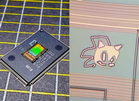 This Analog Devices Adsp 2181 Chip Looks Normal But Its Hiding A Microscopic Sonic The