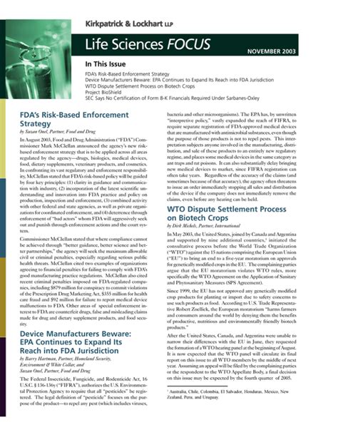 Fdas Risk Based Enforcement