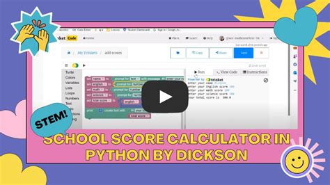 Edustemlab Dickson Drawing 85 With Python Turtle