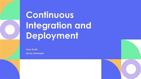 Continuous Integration And Deployment Ppt Sample At