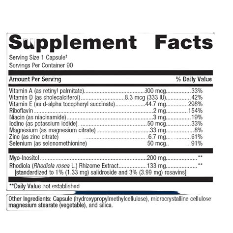 Metagenics Thyrosol Capsules 90ct Support For Healthy Thyroid Functi