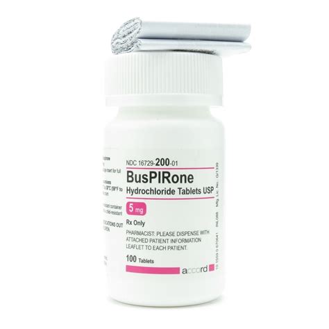 Buspirone 5mg 100 Tabletsbottle Mcguff Medical Products
