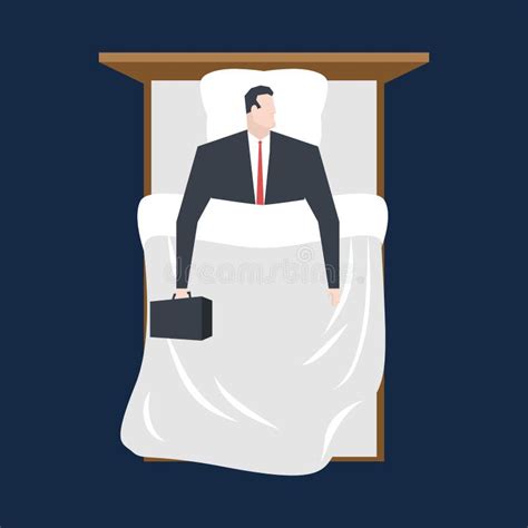 3d Business Man Sleeping Near Laptop Cartoon Stock Illustration Illustration Of Glad Affaire