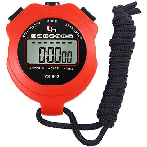 Sports Stopwatch Timer Lap Split Digital Stopwatch Vicedeal