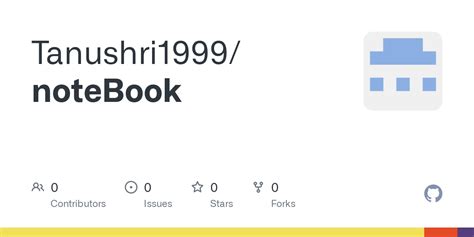 GitHub Tanushri NoteBook