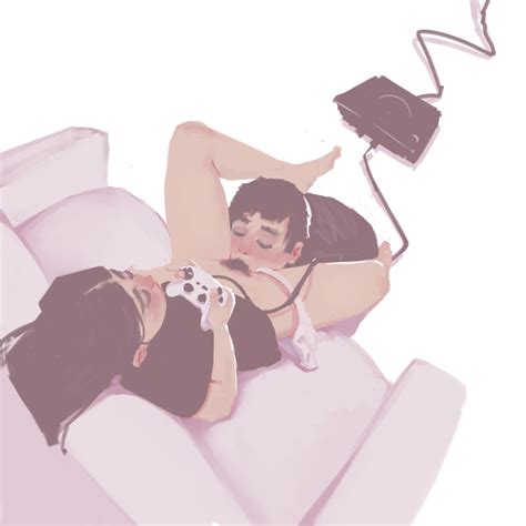 Rule 34 1boy 1girls Bare Legs Barefoot Between Legs Black Hair Blush