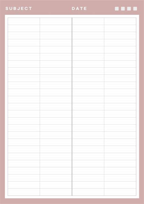 아이패드 굿노트 세로 5종 무료공유 Pdf 2021 플래너 템플릿 플래너 템플릿 필기용지 플래너 스터디 플래너