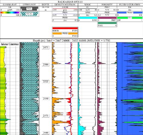 Wireline Log Interpretation Of The Balkassar Oxy 01 Well Showing