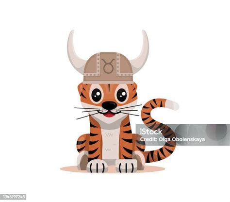 황소 자리 조디악 기호 점성술 기호 아이콘 벡터 만화 일러스트 별자리와 동부 새해와 호랑이 새끼 점성술에 대한 스톡 벡터 아트 및 기타 이미지 Istock