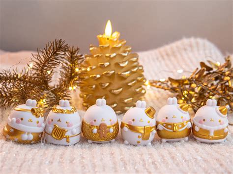 2023한정판 몰랑이 골드 홀리데이 크리스마스 피규어세트 텀블벅 크리에이터를 위한 크라우드펀딩