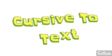Cursive To Text Font Animated  Logo Designs