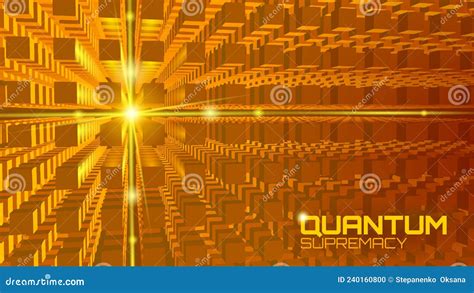 Blockchain Cube Chain Symbol On Square Code Big Data Flow Information