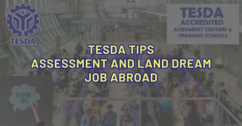 TIPS To Pass TESDA Assessment And Land Dream Job Abroad TESDA Online Program