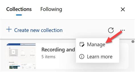 In Edge Collections How Do I Sort Collections Alphabetically It Used