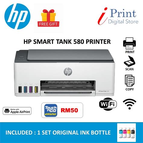 Hp Smart Tank All In One Printer Print Scan Copy Wireless Wifi Bluetooth Airprint App Usb