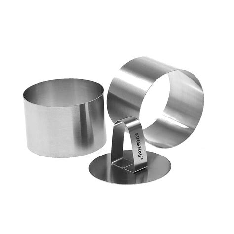 Кръгла форма за изрязване и декориране на торти храни 5х7 6 см Kinghoff Emag Bg