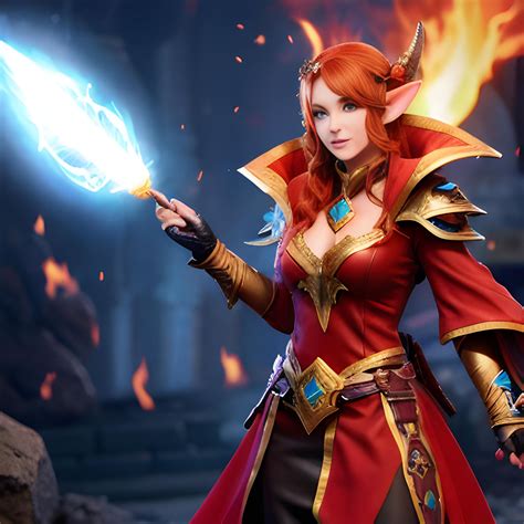 Elfe Fire Mage By Byanel On Deviantart