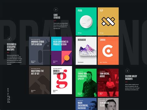Unique Grid Web UI Design Inspiration TheHotSkills