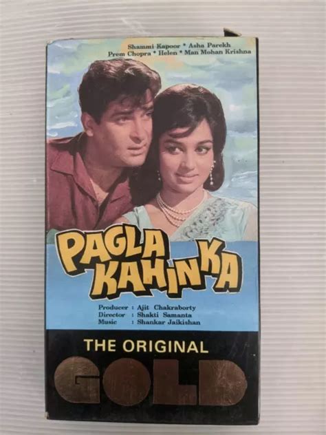 Pagla Kahin Ka 1970 Bollywood Vhs Video Tape Hindi Shammi Kapoor