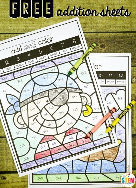 Color By Code Addition Sheets Artofit