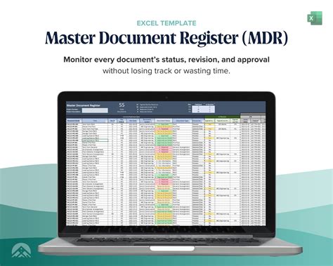 Master Document Register Template Excel For Controlled Documents