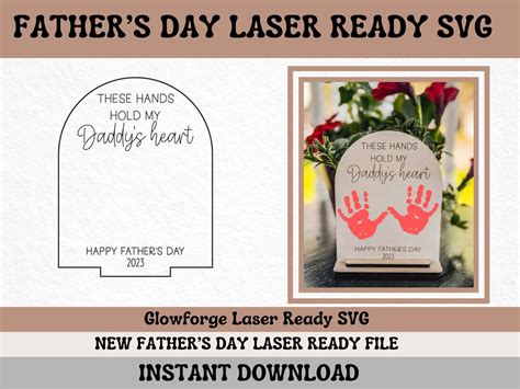 These Hands Hold My Daddys Heart Fathers Day T T For Dad