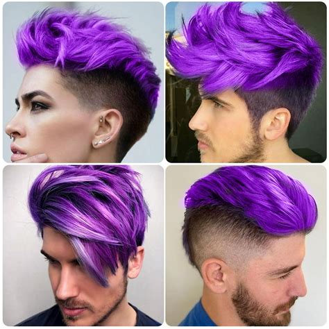 Purple Hair Dye Men