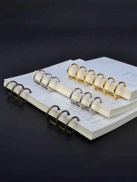 1pc Loose Leaf Metal Ring 3 Ring Binder For Calendar Memo Book